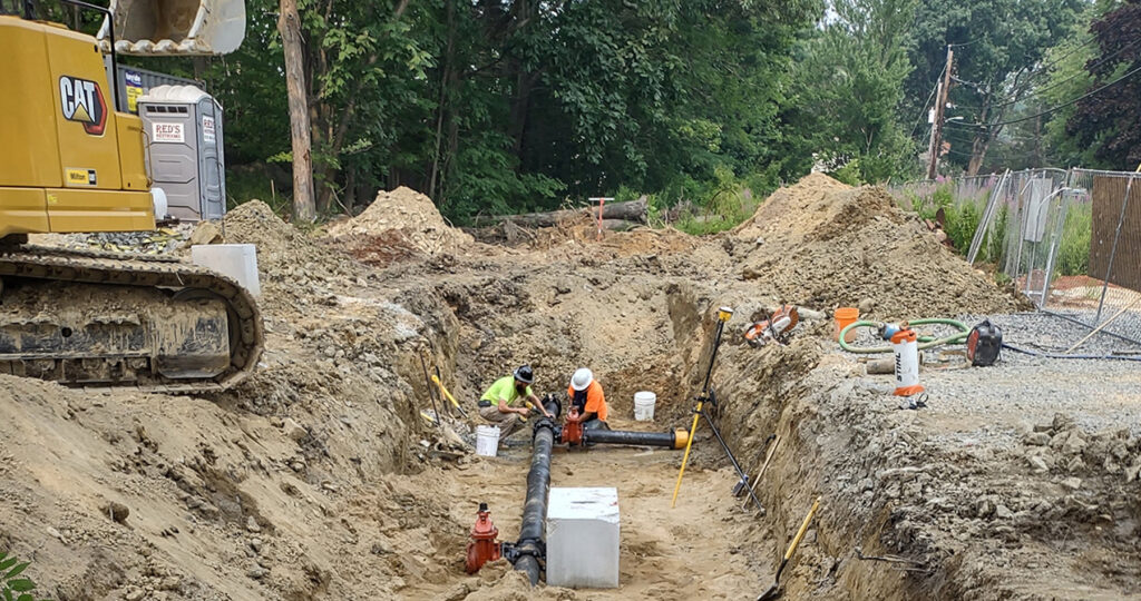 Water & Sewer Installation - New Era Excavation | New England